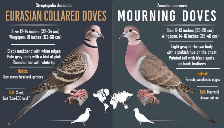 Telling Eurasian Collared Doves from Mourning Doves: A Birding Guide